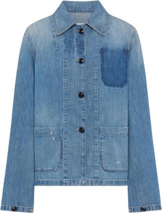 Maison Margiela Femme, Blouses et Chemises, Bleu, Taille: 38 FR Chemise en jean