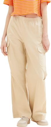 Tom Tailor Damen 1036505 Straight Fit Cargo Hose, 31700-Dusty Sand Beige, XXL