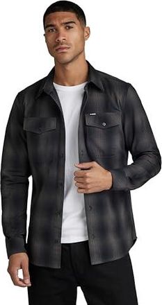 G-Star G-Star Homme Marine Slim Shirt, Multicolore (dk black vanderbilt check D20165-D412-G095), S