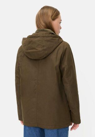 Camel Active Fieldjacket mit abnehmbarer Kapuze und Kordkragen Langarm