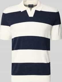 Olymp Level 5 Slim Fit Poloshirt aus Baumwoll-Mix in Strick-Optik