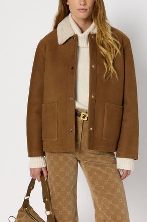Gerard Darel Veste en peau lain&eacute;e - NOEMIE - Camel