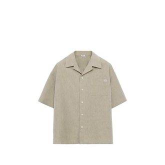 Loewe Chemise manches courtes en laine et coton