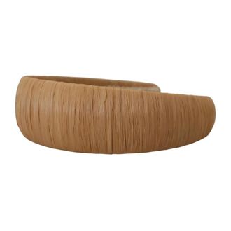 Dolce & Gabbana Femme, Accessoires, Beige, Taille: ONE Size &Eacute;l&eacute;gant Bandeau Diad&egrave;me en Viscose Beige