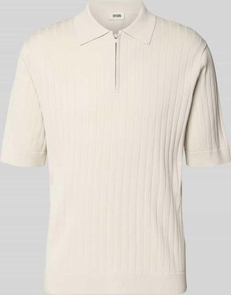 Drykorn Regular Fit Poloshirt mit kurzem Rei&szlig;verschluss