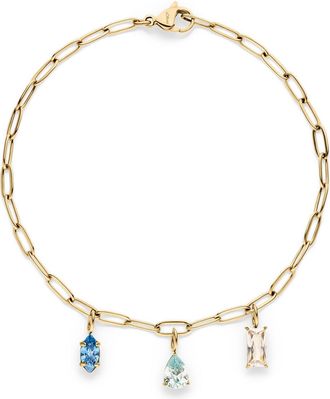s.Oliver Bracelet - Elegantes Armband aus poliertem Edelstahl - gold - Gliederkette verstellbar bis 21 cm - wasserfest & hautfreundlich