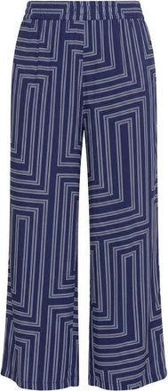 STUDIO UNTOLD Schlupfhose Palazzohose Wide Legs Grafikprint Elastikbund