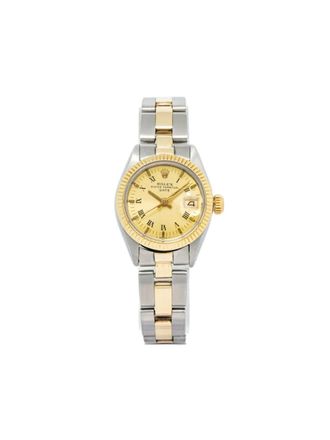 Rolex montre Oyster Perpetual Date 26 mm pre-owned - Or