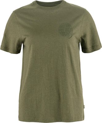Fj&auml;llr&auml;ven Damen Hemp Blend Out Here T-Shirt, Green, S