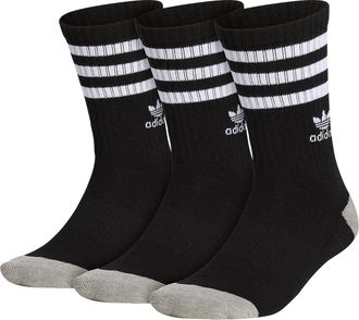 adidas Originals adidas Herren Originals Crew Socken (3er Pack), Herren, Black/White/Heather Grey