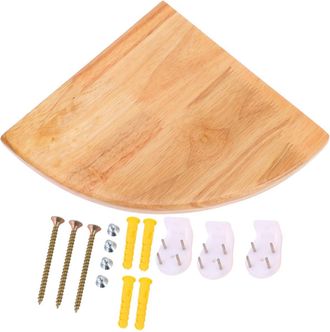 PartyKindom Schwebendes Eckregal Holz Feuchtigkeitsunempfindlich Multifunktionales Wandregal Für Bad Wohnzimmer Schlafzimmer Platzsparendes Regal Mit Filigranem D