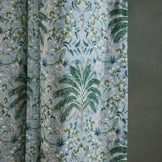 Madura Rideau À Oeillets Dorés Ubari Vert de gris - VERT