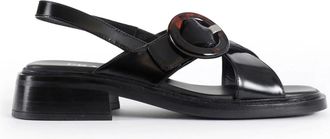Prada Brused Leather Sandals