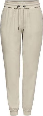 Only ONLKELDA-Emery MW Pull-UP Pants PNT Noos Pantalons, Taupe, 36W x 30L Femme