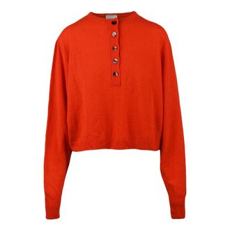 Alysi Femme, Pulls, Orange, Taille: 42 FR Serafino Corta Knit