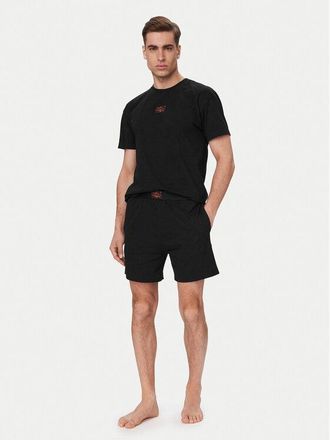 HUGO BOSS Pyjama 50559742 Schwarz Regular Fit
