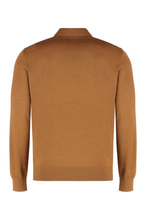 Ermenegildo Zegna Mens Polo Shirt Silk-Cashmere Camel T-shirts And Polos