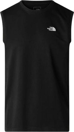 The North Face Homme, Tops, Noir, Taille: XL T-Shirt Sans Manches en Coton &agrave; Col Rond