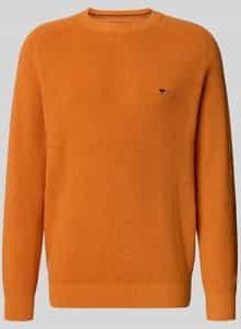 Fynch-Hatton Regular Fit Strickpullover aus reiner Baumwolle