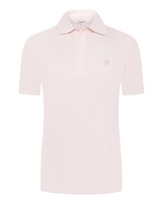 Jacob Cohen Unifarbenes Piqu&eacute;-Poloshirt mit gesticktem Logo auf der Brust in