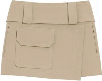Ami Femme, Jupes, Beige, Taille: 40 FR Wrap Mini Skirt