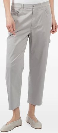 Tibi belt-loops cropped jeans - Grau