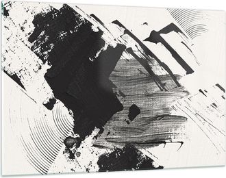 Arttor Wandbilder Dekoration Wohnzimmer St&uuml;ck Modern Schwarz Und Wei&szlig; Bilder auf Glas 120x80cm Glasbild Schlafzimmer K&uuml;che Deko Wand Kunstdruck Art Gro&szlig; XXL 