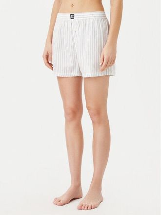 HUGO BOSS Pyjamashorts 50531657 Wei&szlig; Relaxed Fit