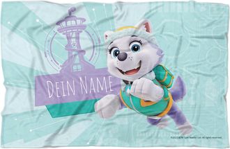 Picanova PAW Patrol Everest Handtuch mit Name 140x90cm - Hochwertiges Bedrucktes Handtuch - Blickfang-Strandtuch Aus Hautfreundlichem Frottee - Badetuch mit Te