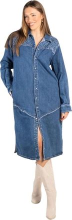 H&eacute;st H&eacute;st, Femme, Robes, Bleu, Taille: 38 FR Robes chemises