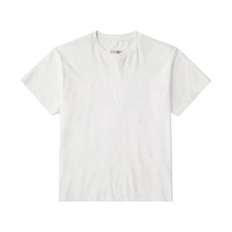 Maison Margiela T-Shirt mit Mannequin-Print - - Tops - Damen - Wei&szlig; - L