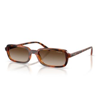 Vogue Eyewear Vogue - Lunettes de soleil rectangulaires &eacute;troites - unisex - Accessoires - Brun - Taille: 53 MM