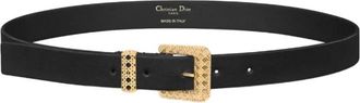 Dior Femme, Accessoires, Noir, Taille: 90 CM Cannage Belt