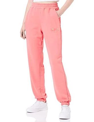 Fila Bandirma Pantalon de Sport Taille Haute pour Femme, Tea Rose., L