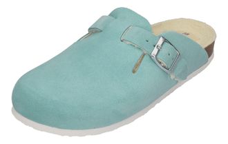 Plakton Damen Pantoletten BLOGG WOOL 181539 celeste 729-X, Gr&ouml;&szlig;e:39 EU
