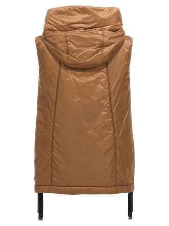 Max Mara Womens Brown Polyester Sleeveless Jacket Clothing