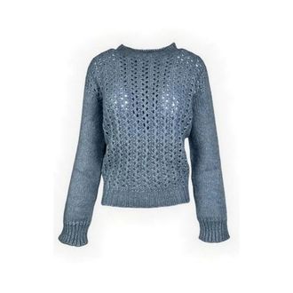 Dondup Alpaka-Pullover - - Knitwear - Damen - Blau - L