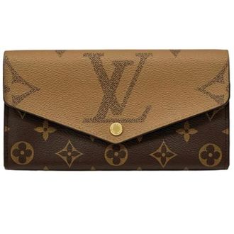 Louis Vuitton Portefeuille long pr&eacute;-poss&eacute;d&eacute; vintage (bi-pli) - Femme - Pre-owned - Brun - Taille: ONE Size