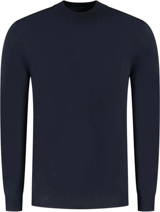 Zanone Homme, Pulls, Bleu, Taille: 4XL Su&eacute;ter Marino Cuello Redondo