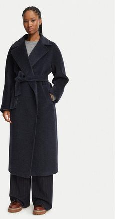 Max Mara Wollmantel Tempera 2625016072 Dunkelblau Regular Fit