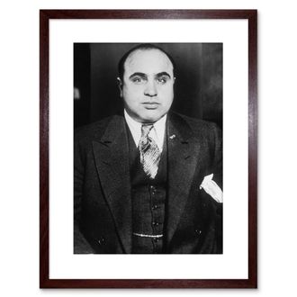 Wee Blue Coo Al Capone 1935 Photo Mafia Nyc Gangster 9x7 Framed Art Print F97x13809