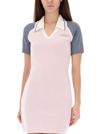 Casablanca Merino Wool Tennis Dress - Pink