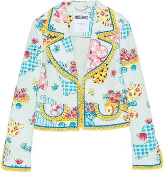Moschino Femme, Vestes, Vert, Taille: 40 FR Giacca Corta