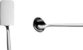 WMF Nuova Lasagneheber 25 cm, Pizzaheber, Cromargan Edelstahl poliert, sp&uuml;lmaschinengeeignet & Nuova Suppenkelle 29 cm, Saucenl&ouml;ffel, Kleiner Kellenkopf, 