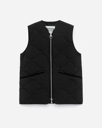 Arket Und Barbour Steppweste -Schwarz