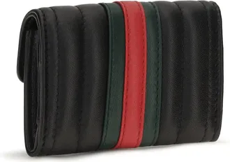 Gucci Marmont Web Wallet - Black