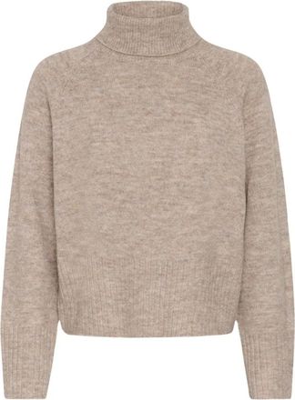 Kaffe Rollkragenpullover - - Knitwear - Damen - Beige - S