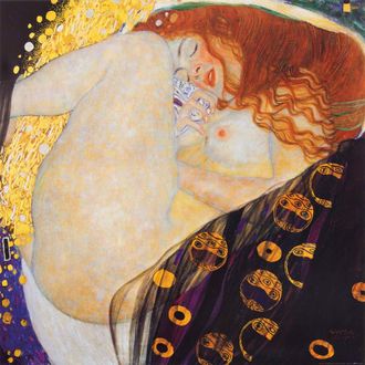 1art1 Gustav Klimt Poster Danaë, 1907 Kunstdruck Bild 100x100 cm