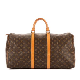 Louis Vuitton Crossbody Bags - Keepall 55 - Gr. unisize - in Braun - f&uuml;r Damen