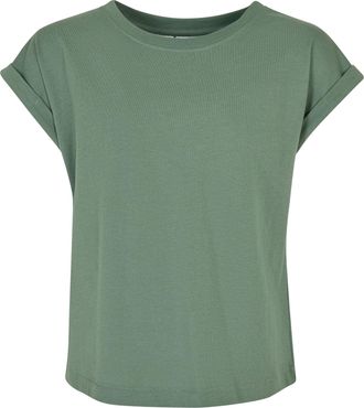 Urban Classics Damen Girls Organic Extended Shoulder Tee salvia, 158/164